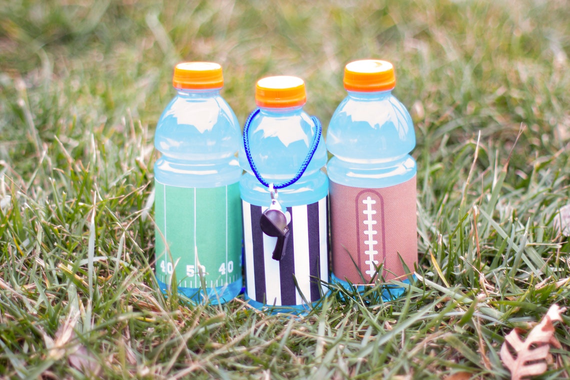 20 Oz Gatorade Bottle Label With Football Field Design - Etsy