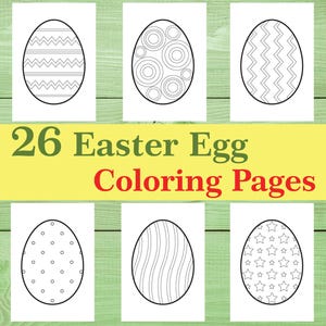 26 Easter Egg Coloring Pages for Kids | Printable Easter Coloring Pages ...