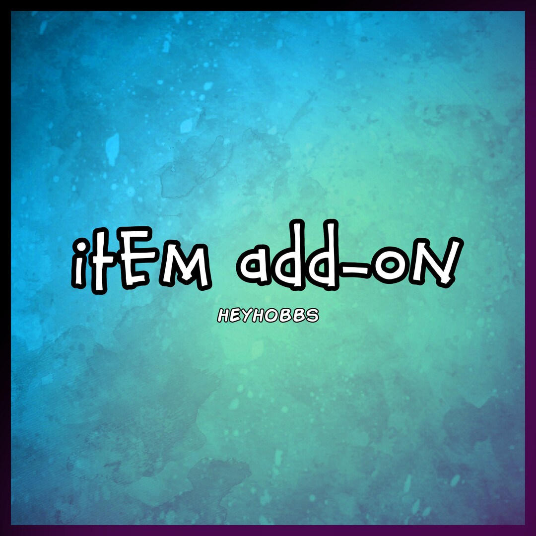 Item Add-on - Etsy