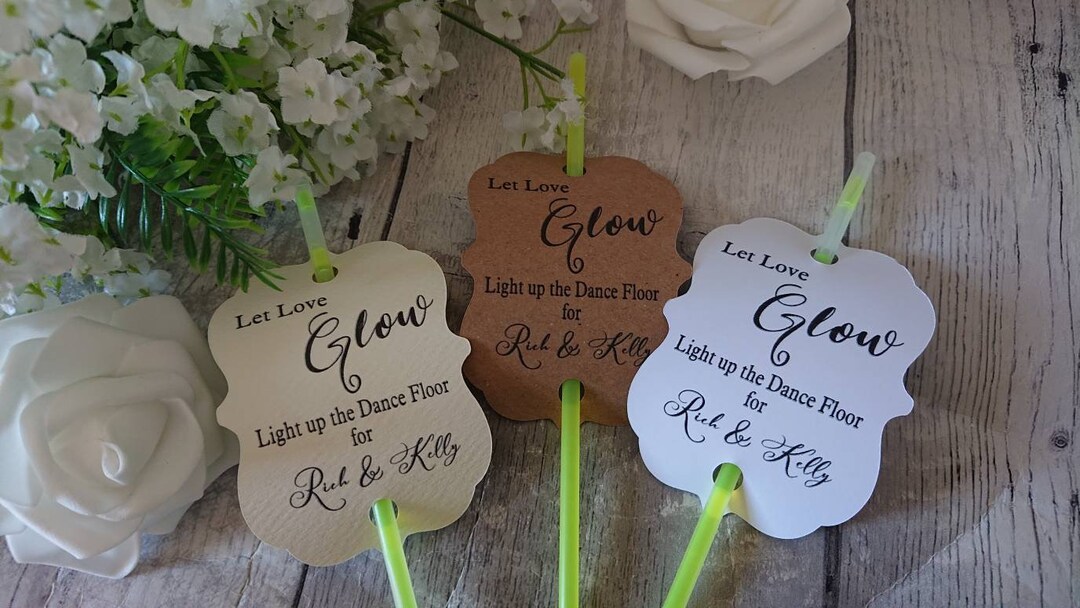 25 Glow Stick Labels - Etsy