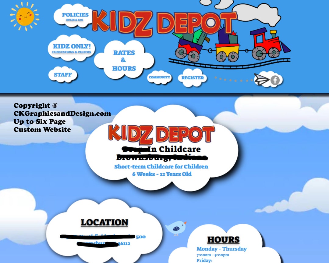 Custom Children's Website Design and Set Up on Wix. Custom Theme ...