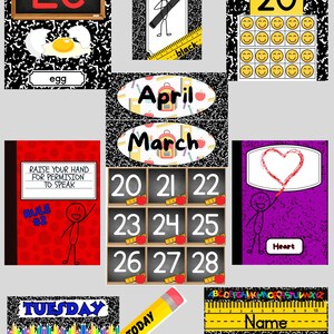 Composition Notebook Classroom Decorations - Etsy