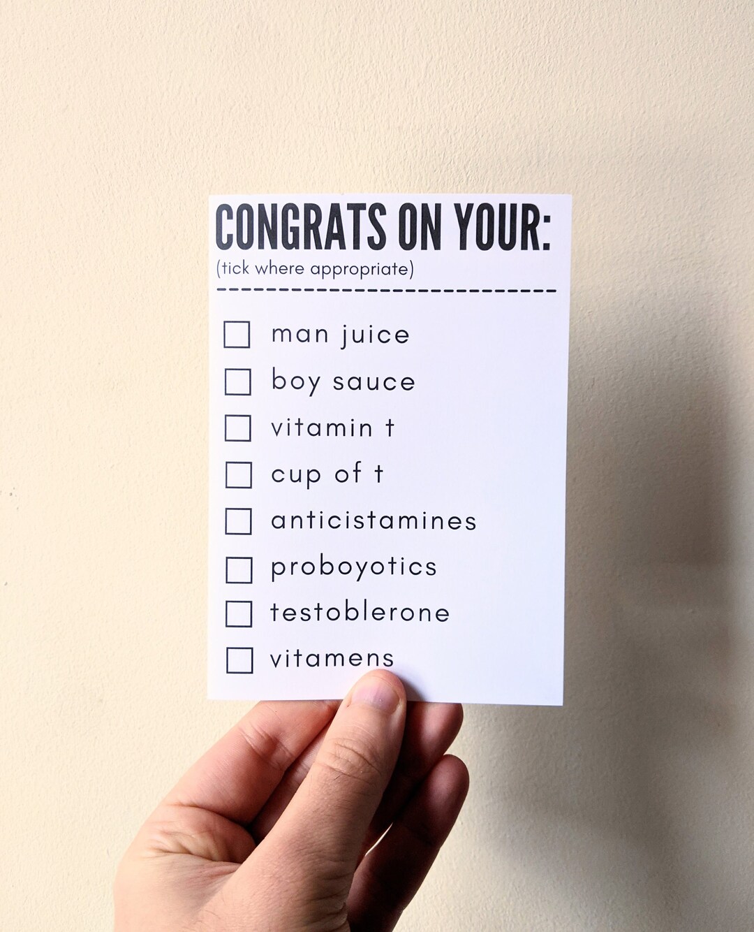 Funny FTM Transition Card: Testosterone HRT Congratulations Card - Etsy