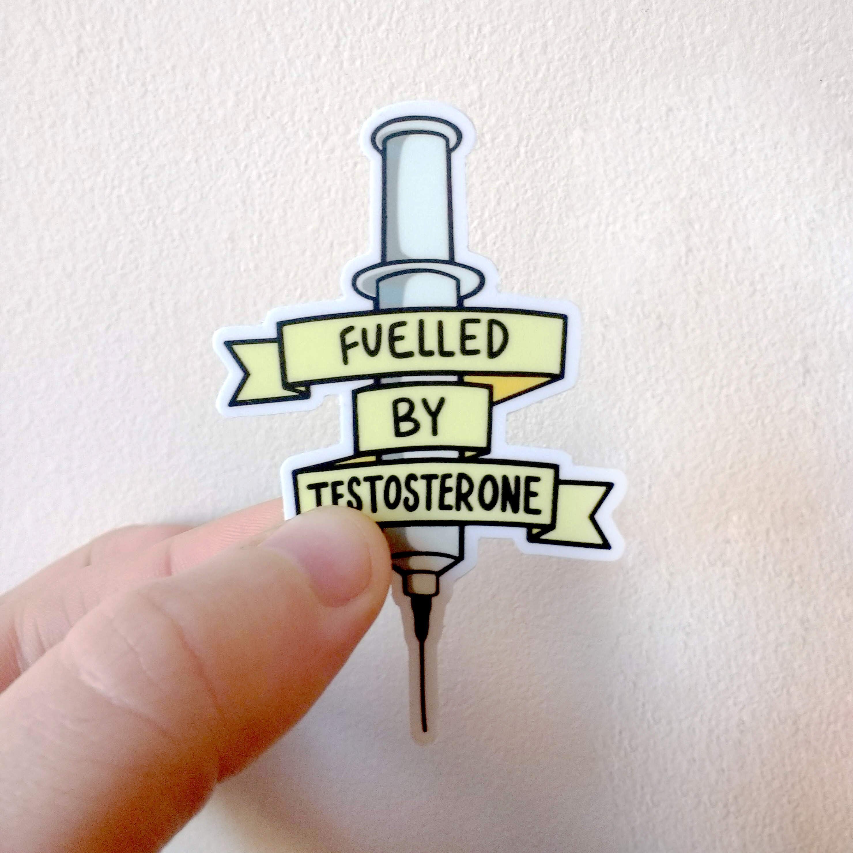 Fuelled by Testosterone Sticker Trans Sticker FTM Pride | Etsy
