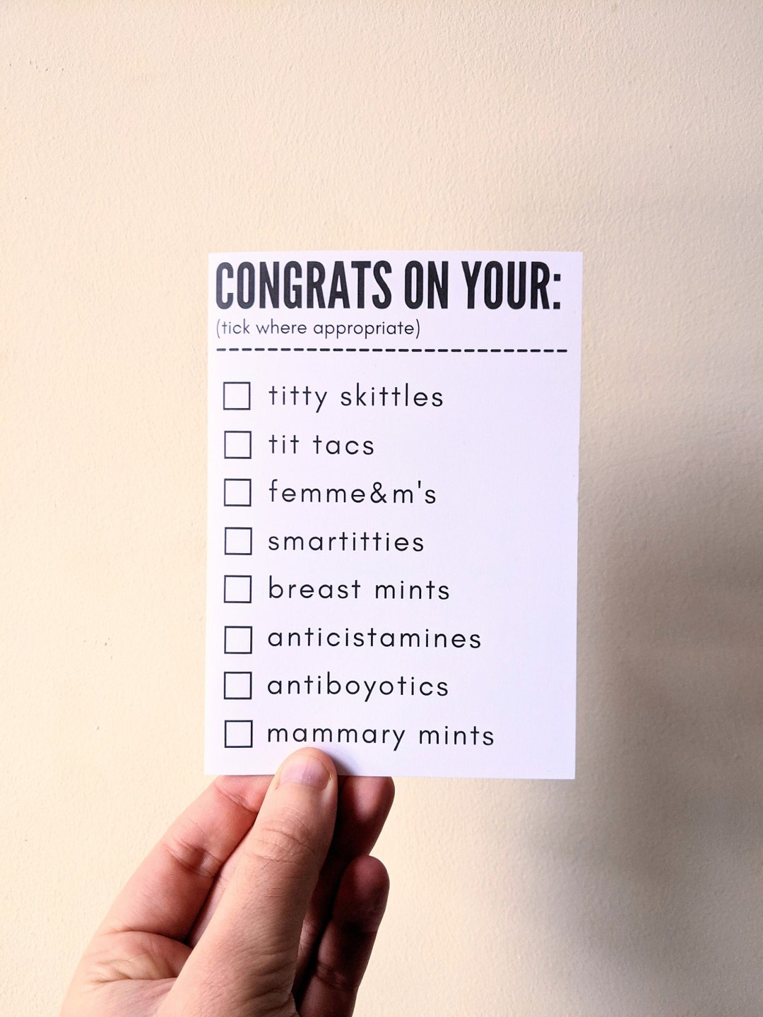 Funny MTF Transition Card: Estrogen HRT Congratulations Card - Etsy