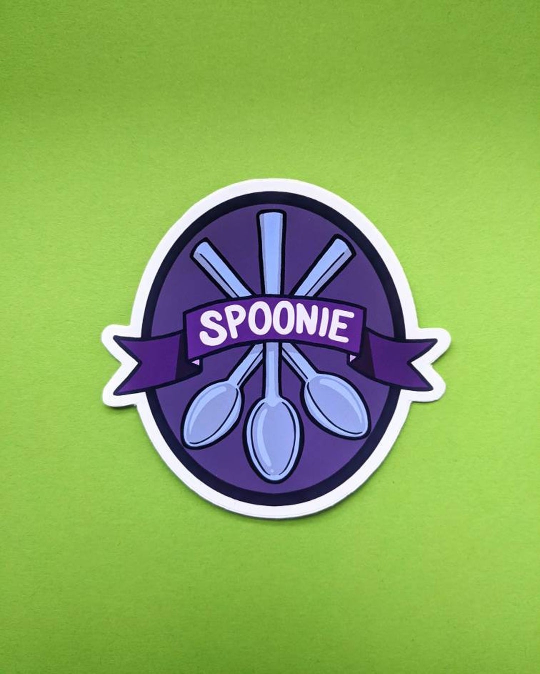 Spoonie Logo Vinyl Sticker - Disability Pride Design - Chronic Illness ...