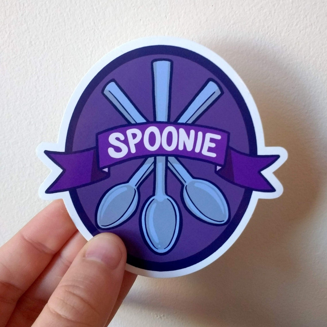 Spoonie Logo Vinyl Sticker Disability Pride Design Chronic - Etsy
