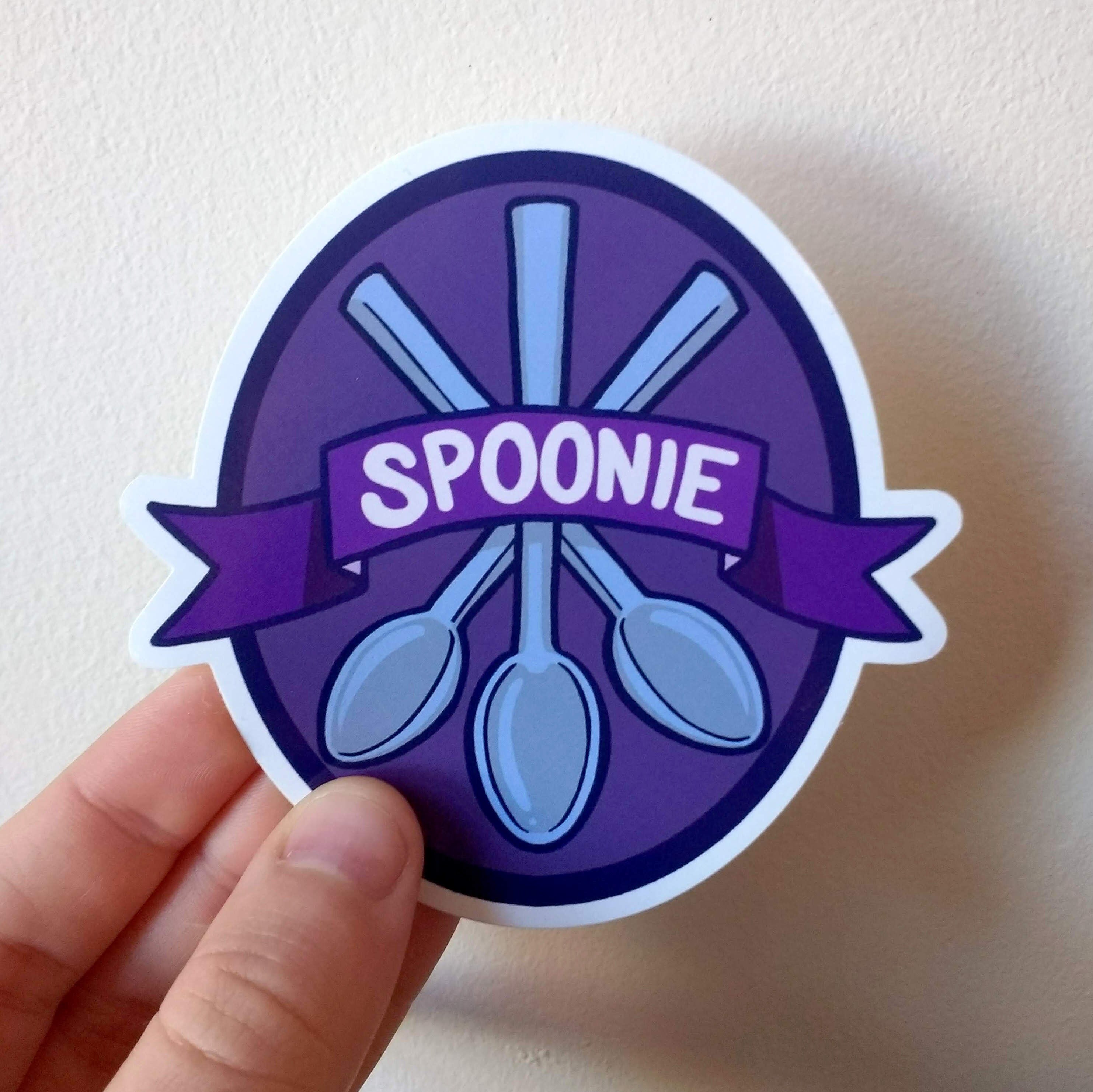 Spoonie Logo Vinyl Sticker Disability Pride Design Chronic - Etsy UK