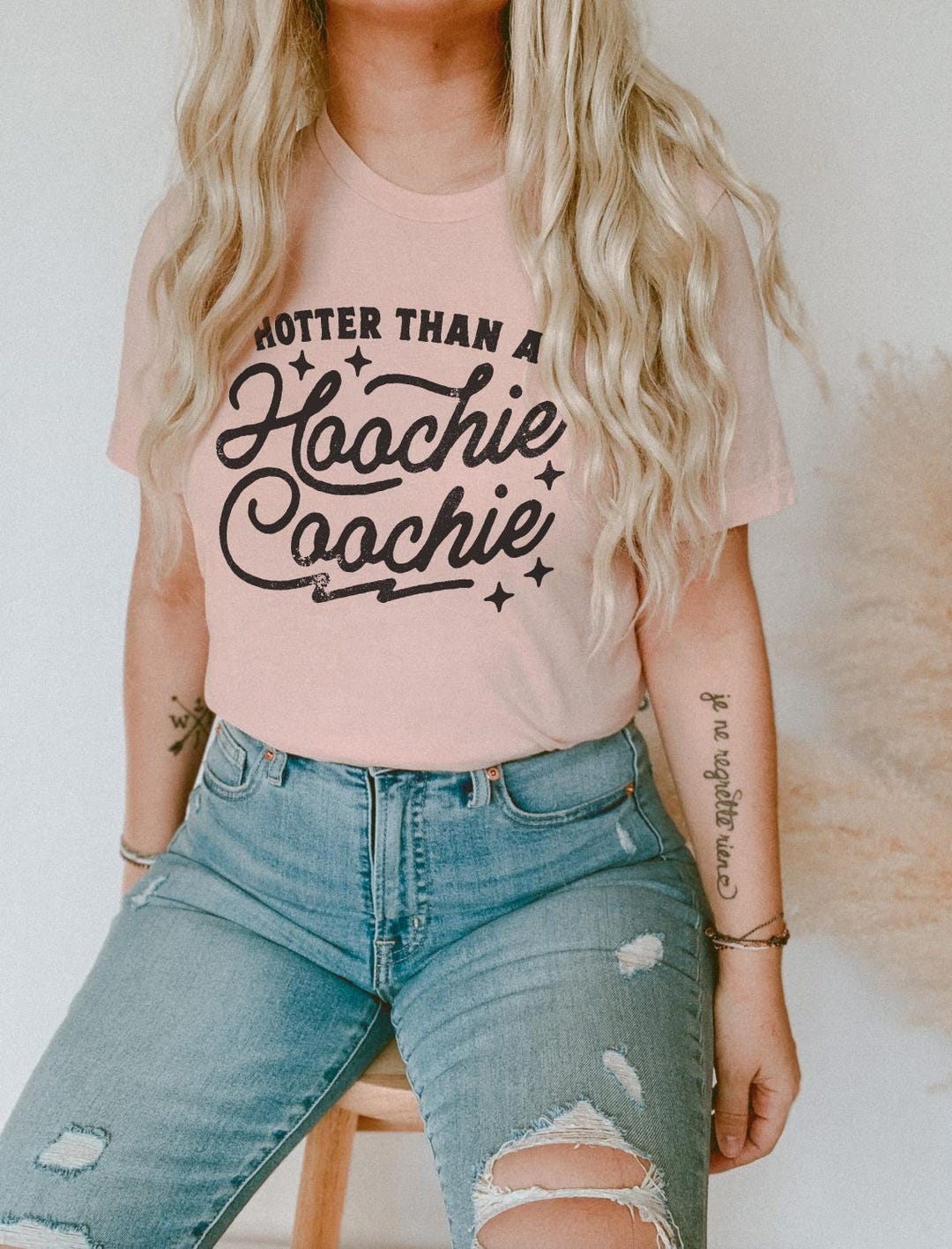 Hotter Than A Hoochie Coochie Bella Canvas Unisex Jersey Short Sleeve ...