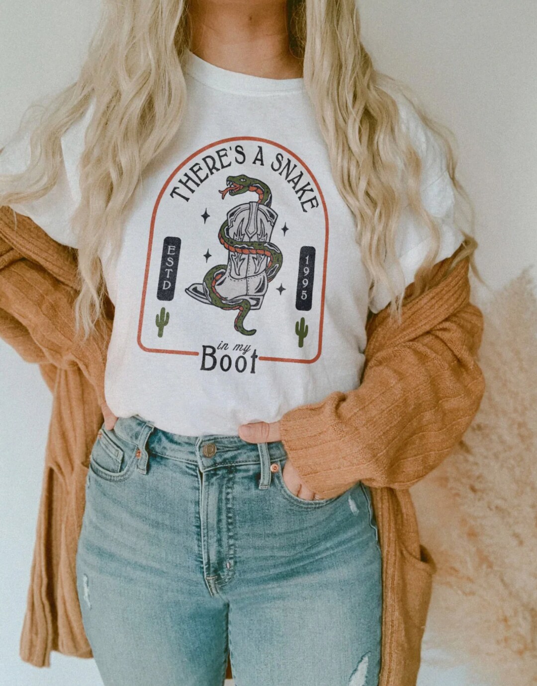 There's A Snake in My Boot Bella Canvas Unisex Jersey Short Sleeve Tee ...