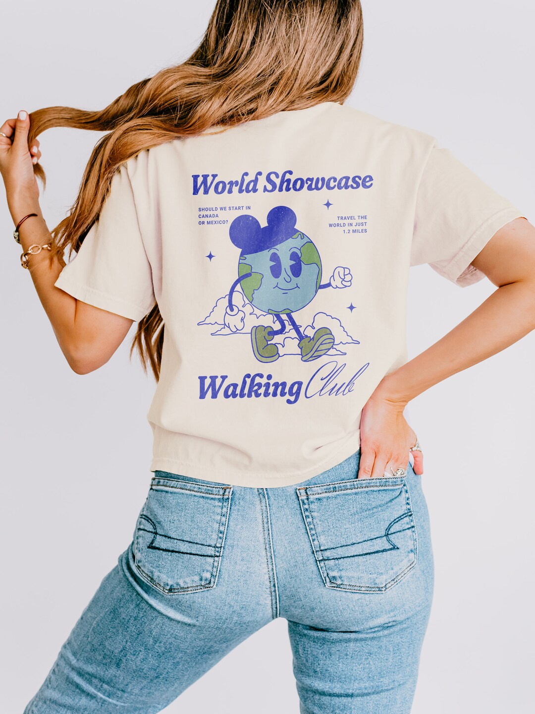 World Showcase Walking Club Comfort Colors Women's Boxy Tee - Etsy