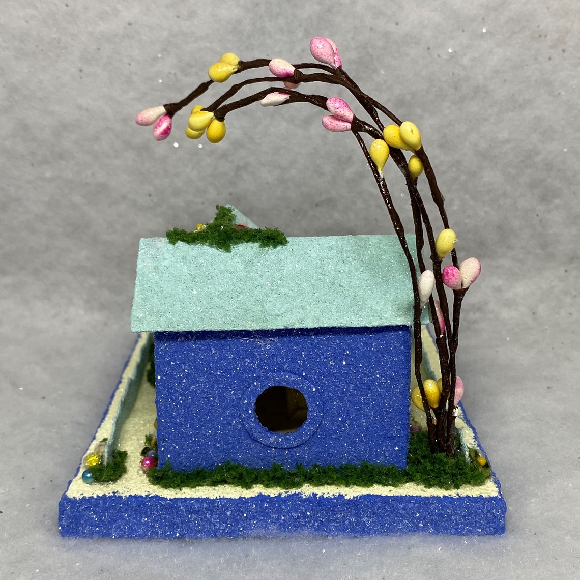 MINI Spring Putz House Putz Glitter House Handmade Putz | Etsy