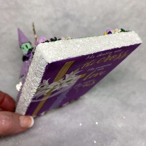 TINY MINI Easter Putz Church Spring Putz Church Putz Glitter House ...