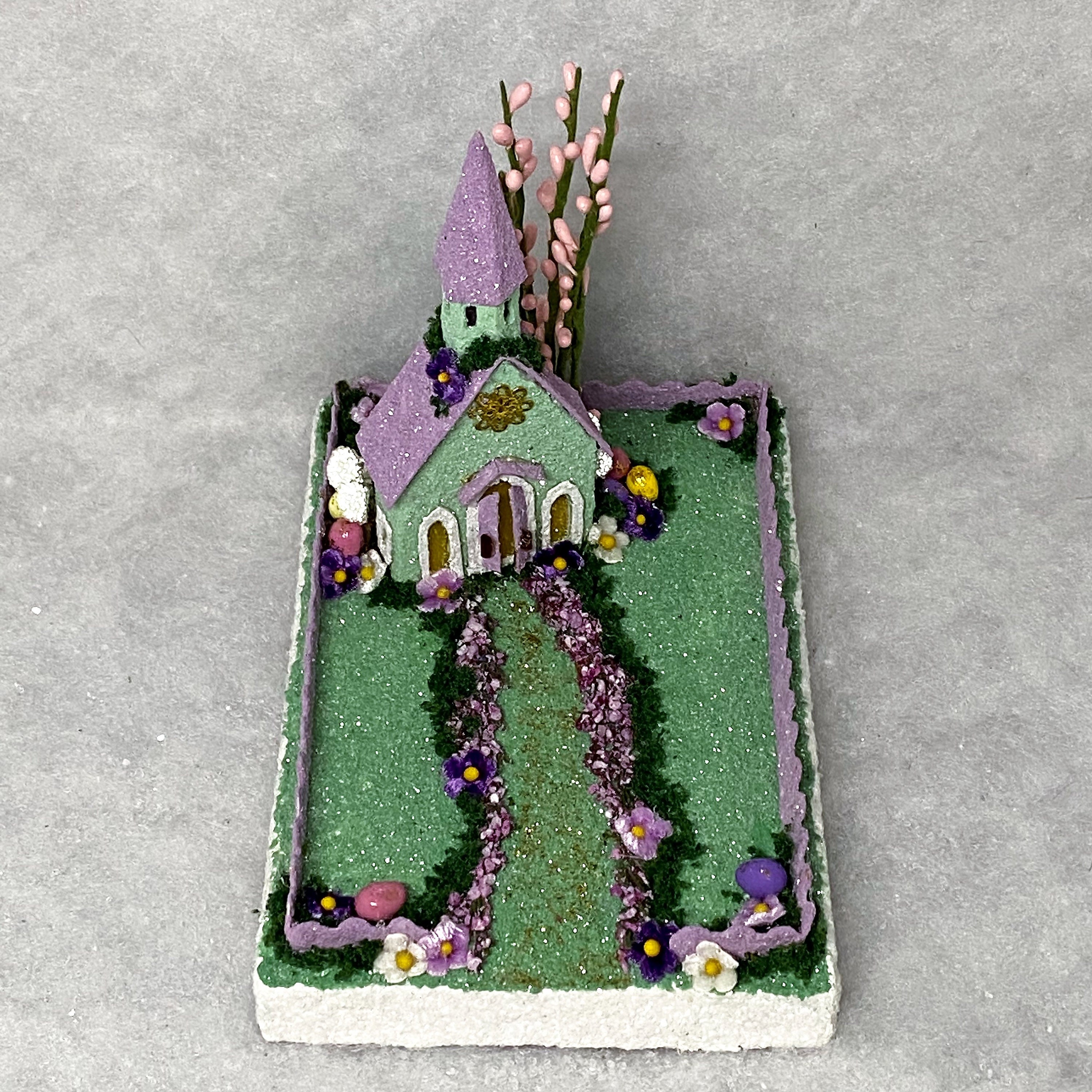 TINY MINI Easter Putz Church Spring Putz Church Putz - Etsy