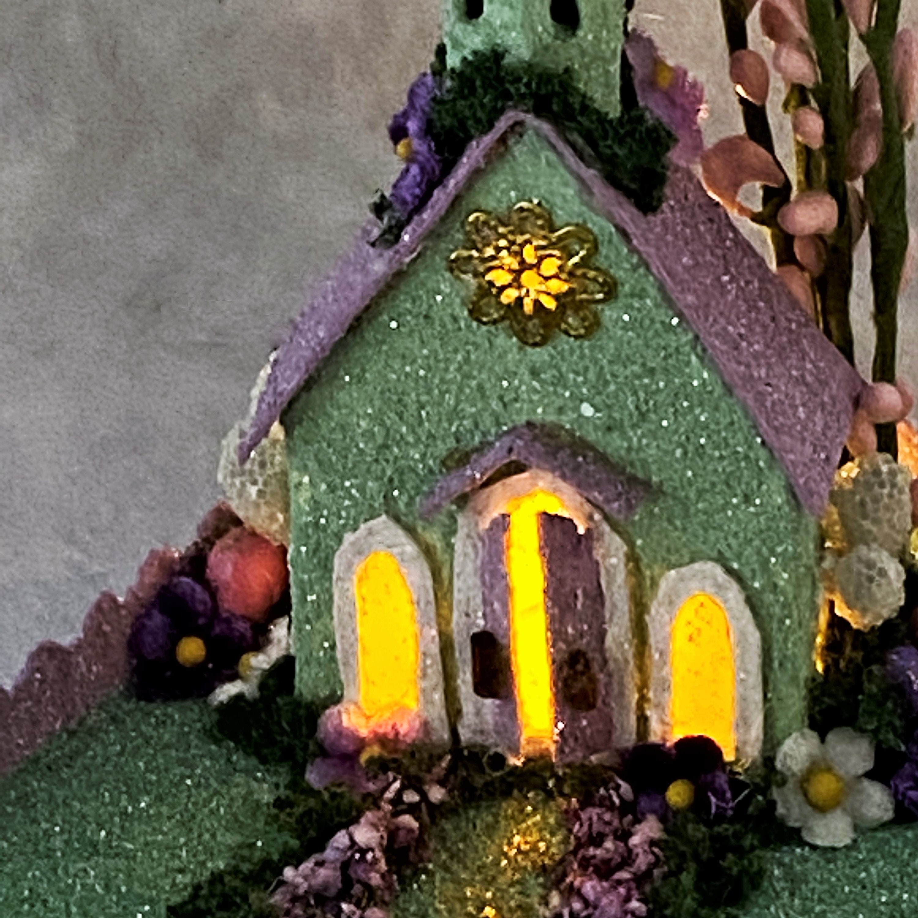 TINY MINI Easter Putz Church Spring Putz Church Putz | Etsy