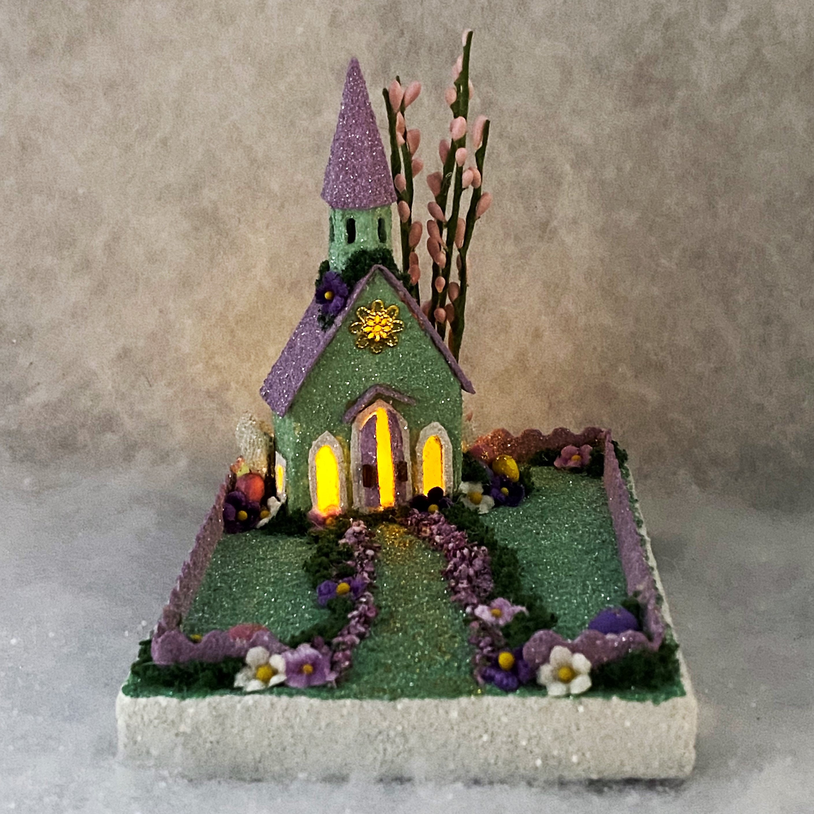 TINY MINI Easter Putz Church Spring Putz Church Putz | Etsy