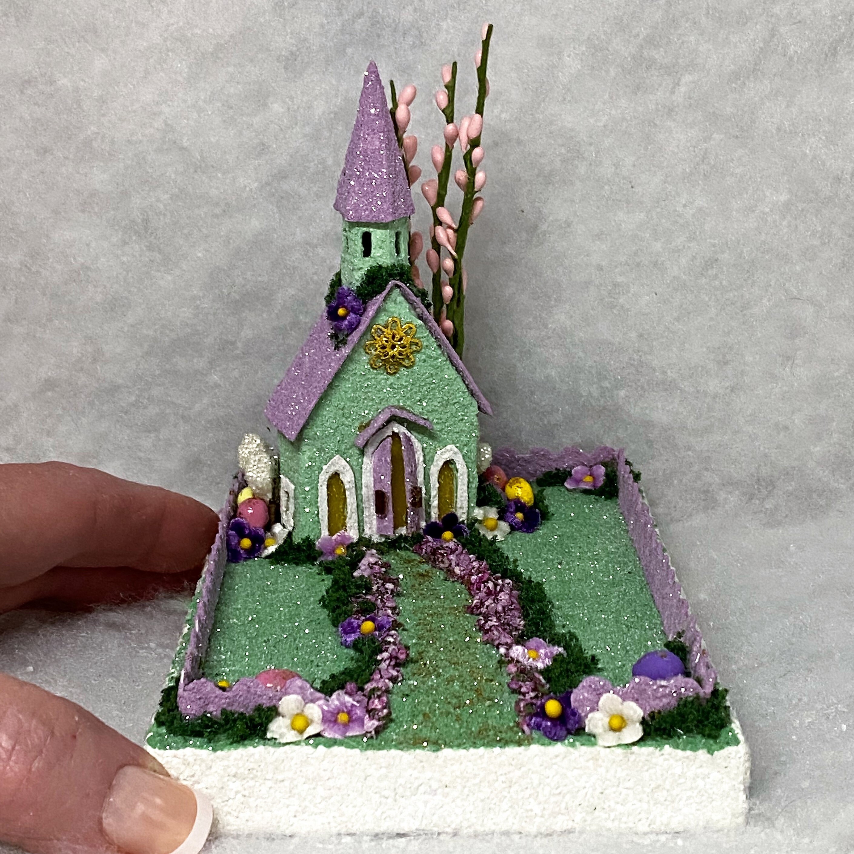 TINY MINI Easter Putz Church Spring Putz Church Putz | Etsy