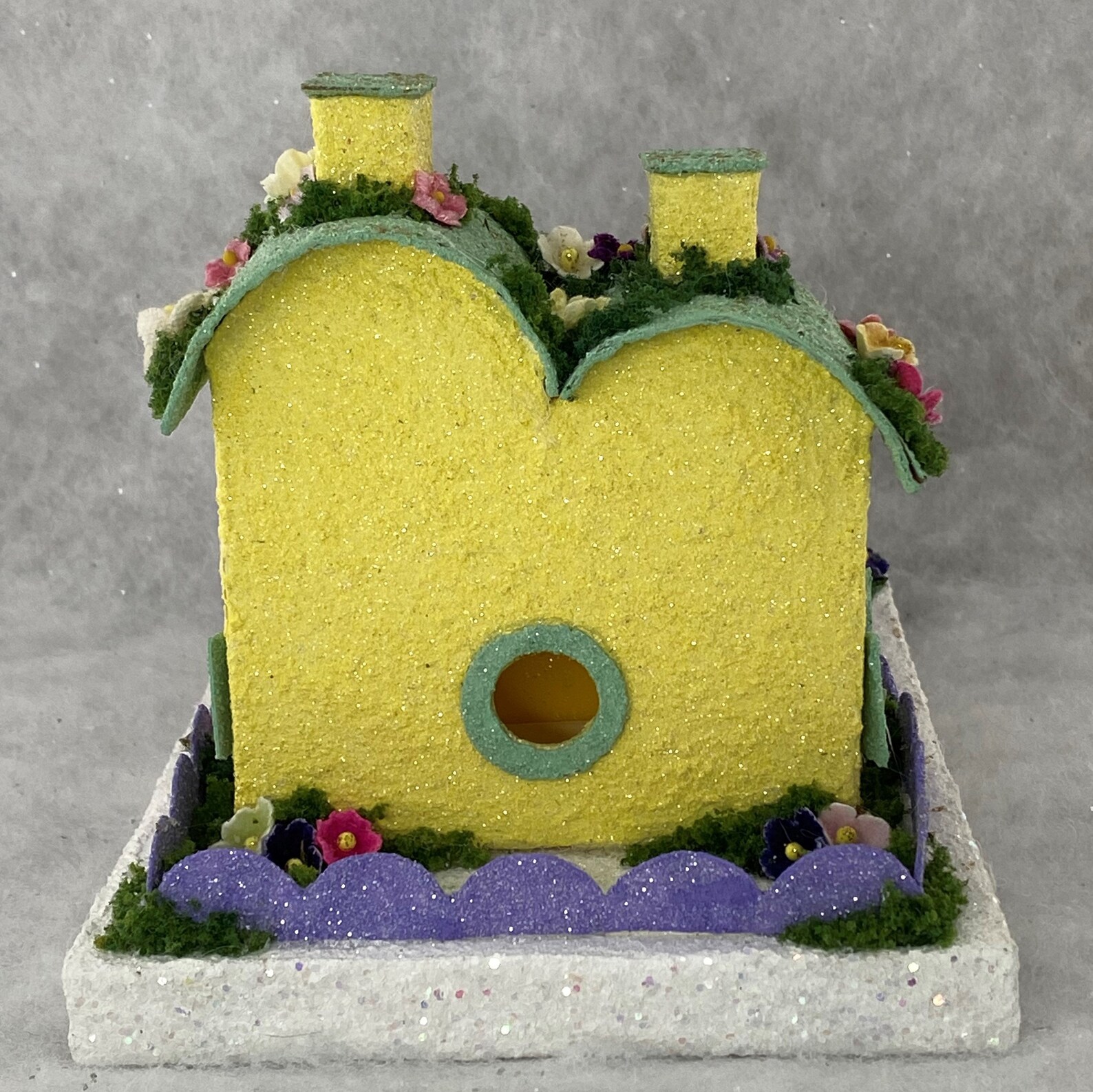 ORIGINAL Easter Putz House Putz Glitter House Handmade - Etsy