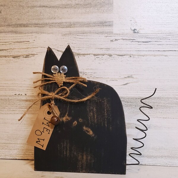 Primitive Cat - Etsy