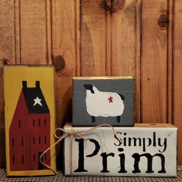 Primitive Sign Block - Etsy