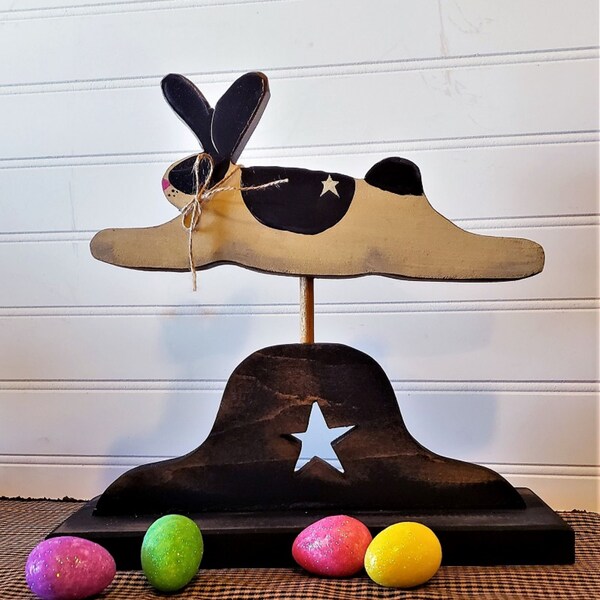 Wooden Bunny Stand - Etsy