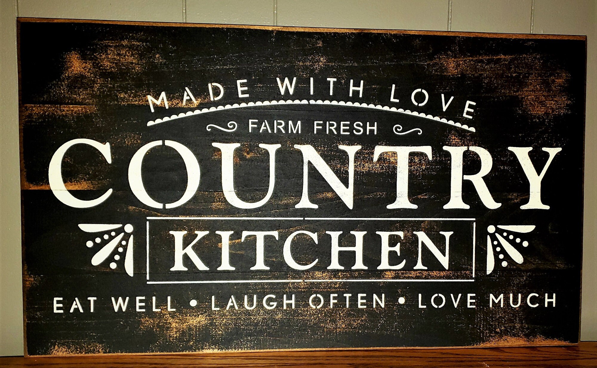 Country Kitchen Sign Primitive Kitchen Sign Farmhouse Sign | Etsy