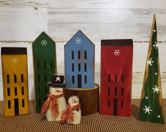 Christmas Saltbox Houses - Etsy