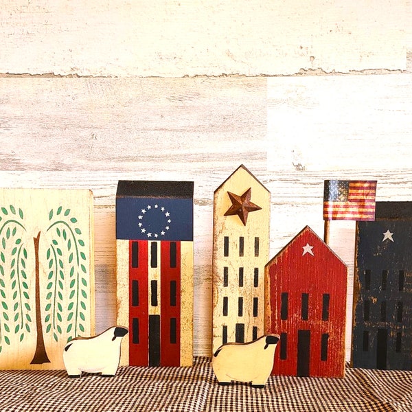 Primitive Saltbox - Etsy