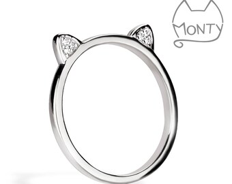 Meow ring | Etsy
