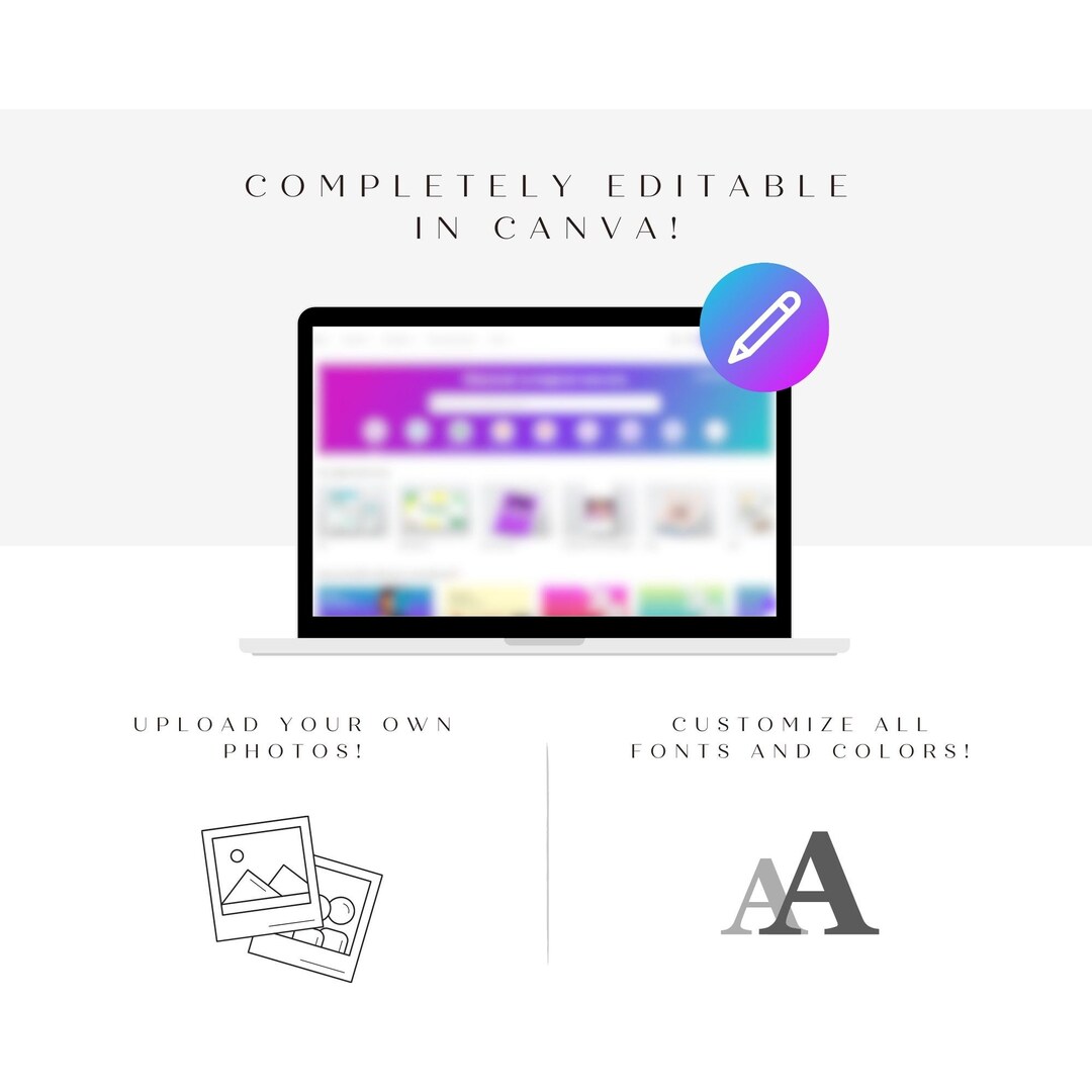 Template for "editable in Canva" for Your Canva Listing - Etsy