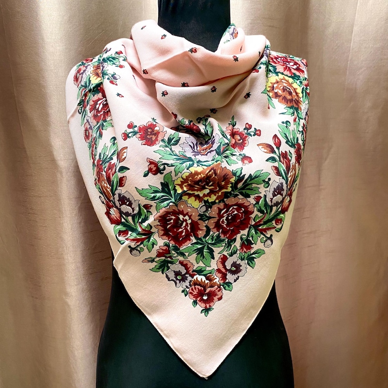 Babushka Scarf - Etsy