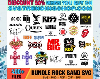 Rock Band Logo Svg - Etsy