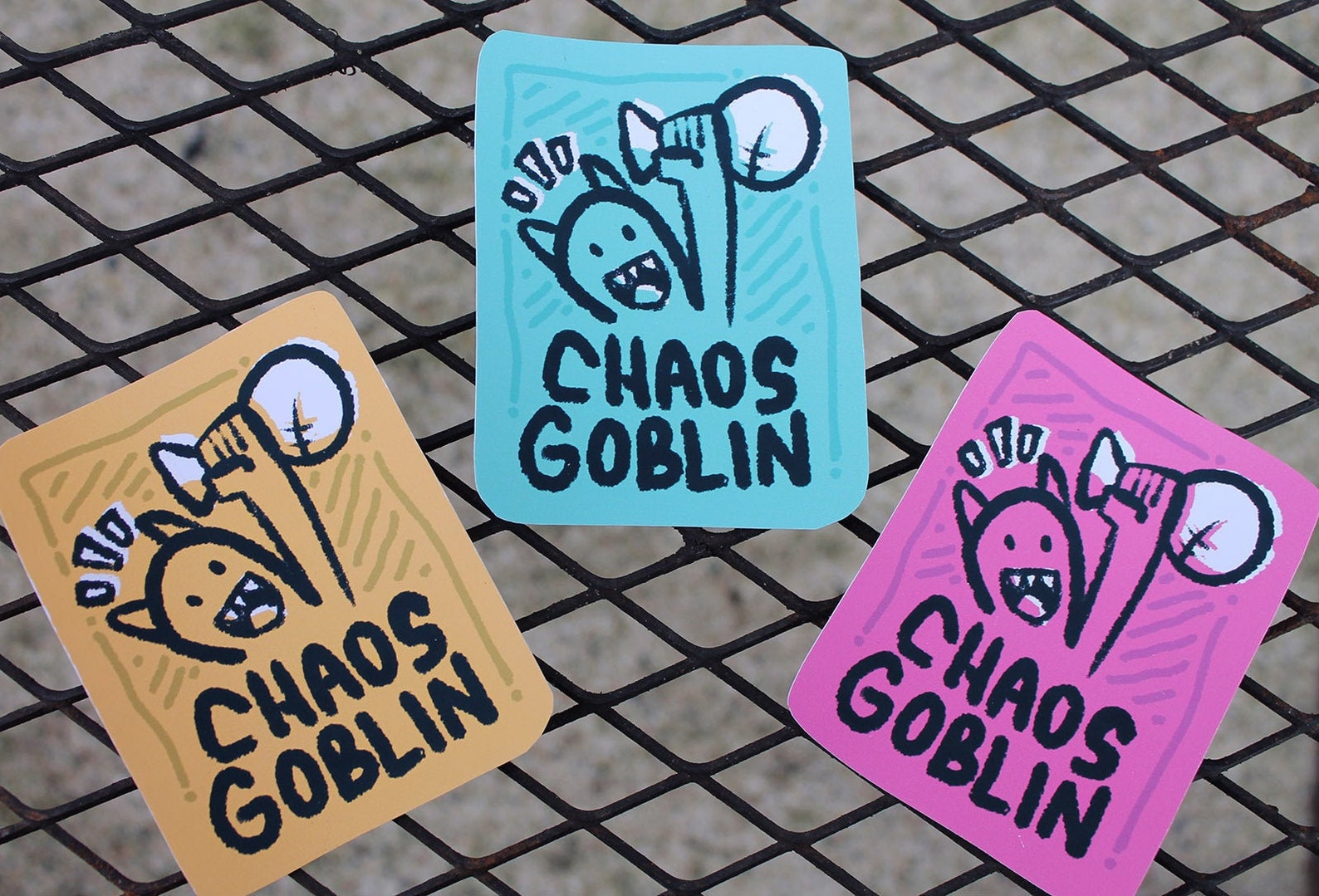 Chaos Goblin Sticker Chaotic Neutral Sticker Gremlin - Etsy