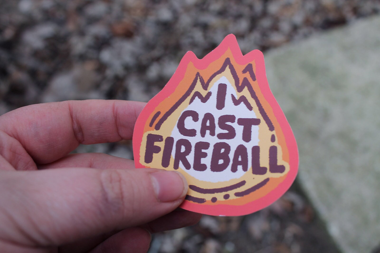 I Cast Fireball Sticker Fireball Sticker Chaotic Neutral | Etsy