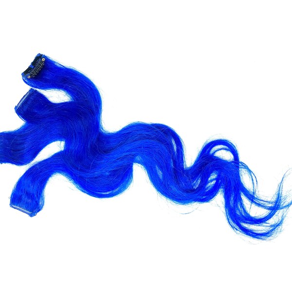 Blue Hair Extension - Etsy