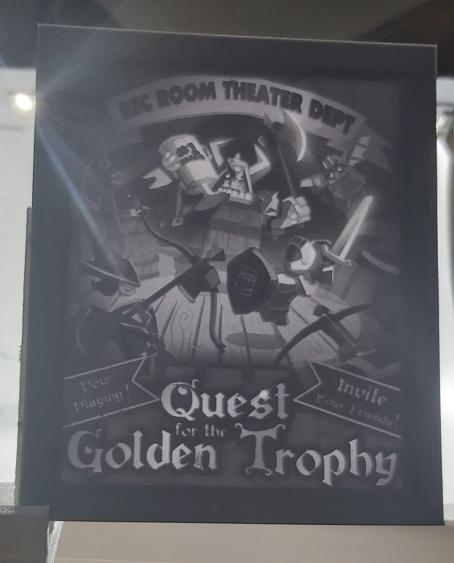 Rec Room Quest Posters Lithophanes - Etsy UK
