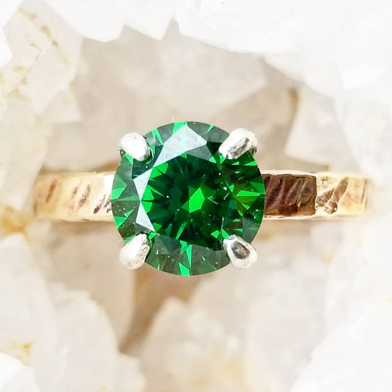 Big Green Ring Big Green Stone Ring Big Green CZ Ring Green - Etsy Canada