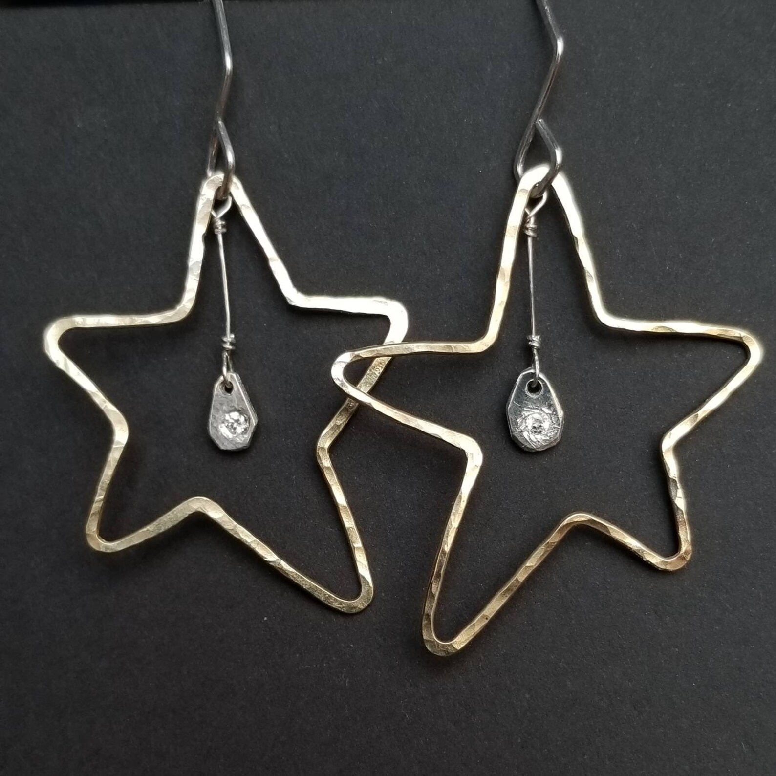 Star Earrings Unique Star Earrings Star Crystal Earrings New | Etsy