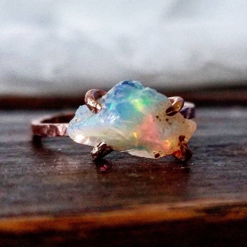 Raw Opal Ring - Etsy