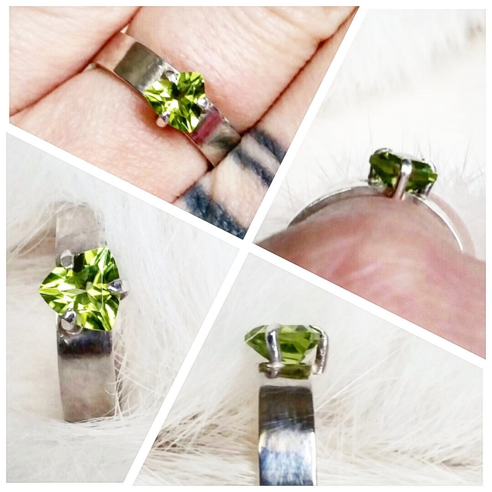 Peridot Ring August Birthstone Ring August Birthday Green Ring - Etsy