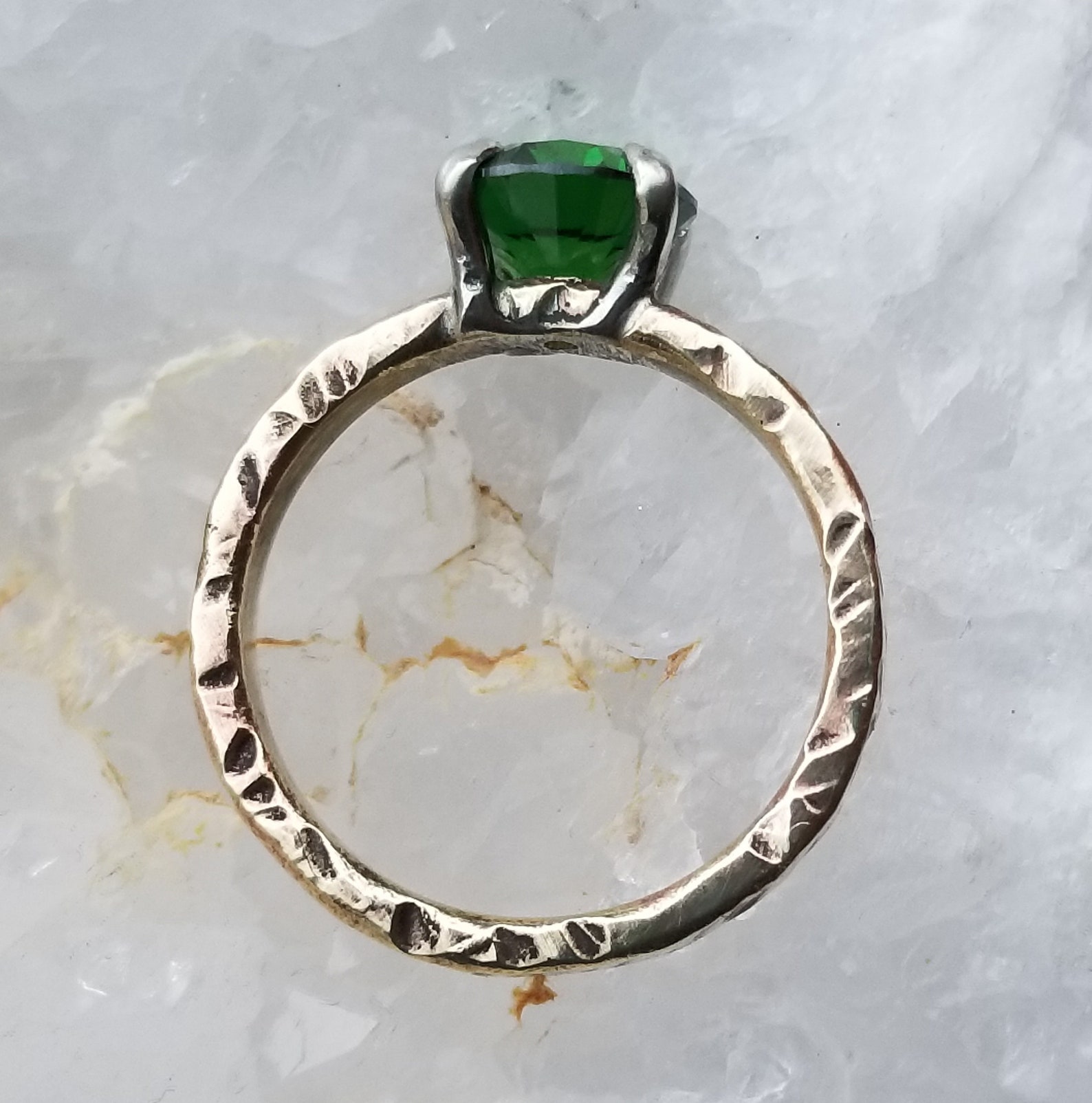 Big Green Ring Big Green Stone Ring Big Green CZ Ring Green - Etsy