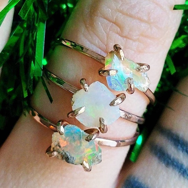 Raw Opal Ring - Etsy