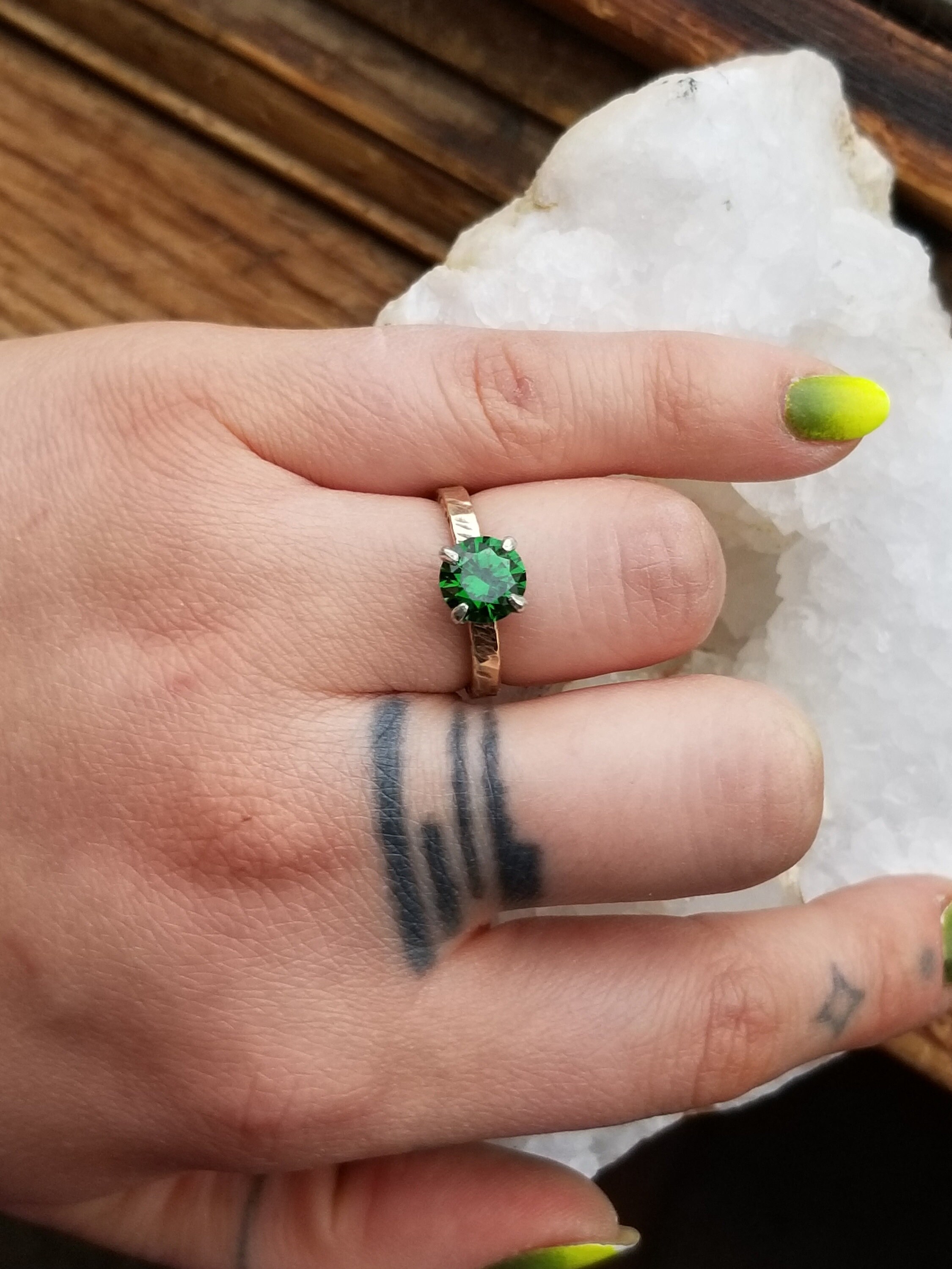 Big Green Ring Big Green Stone Ring Big Green CZ Ring Green - Etsy Canada