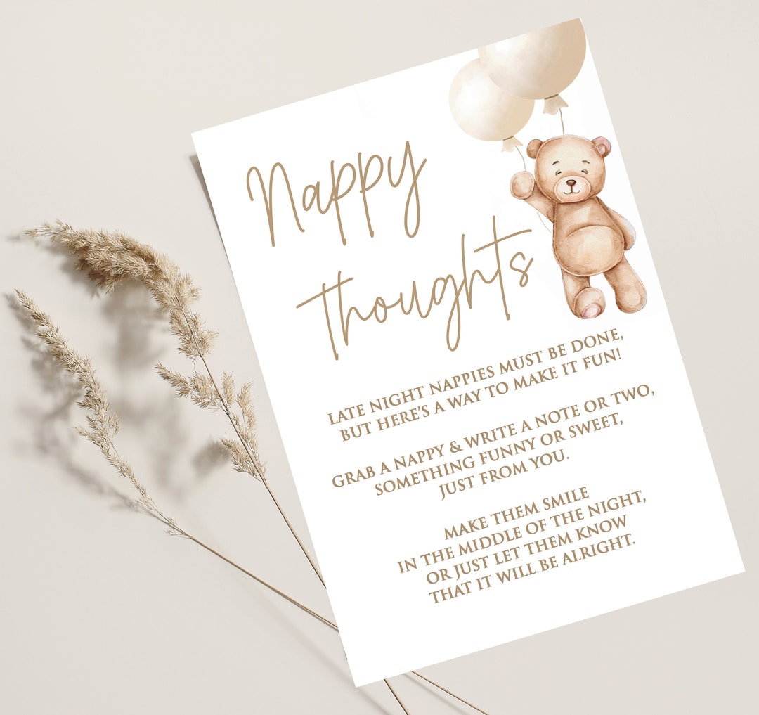 Baby Shower Game Print Sign, Teddy Bearbeige Gold Neutral, Gender ...