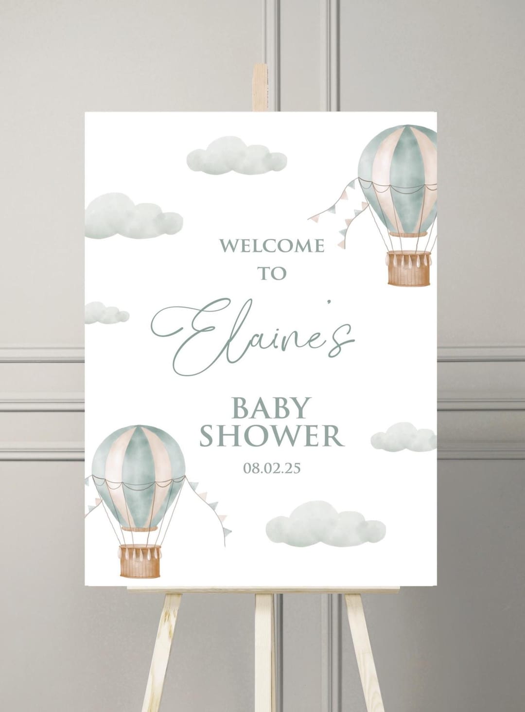 Welcome Sign Baby Shower Welcome Sign Personalised Baby Shower Sign ...