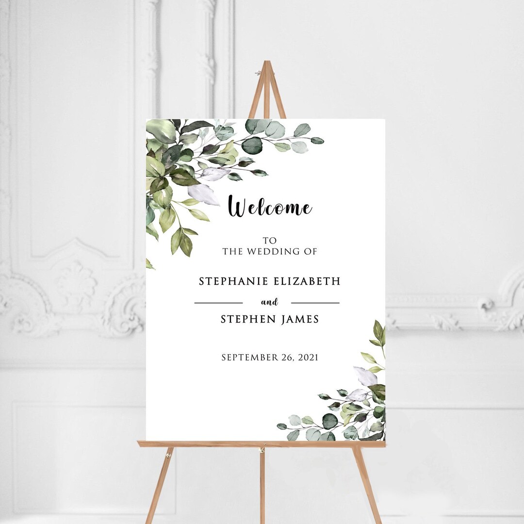 Wedding Welcome Sign Reception Wedding Sign Rustic Wedding Seating Sign ...