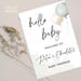 Hello Baby Green Welcome Sign Baby Shower Welcome Sign Welcome to Baby ...