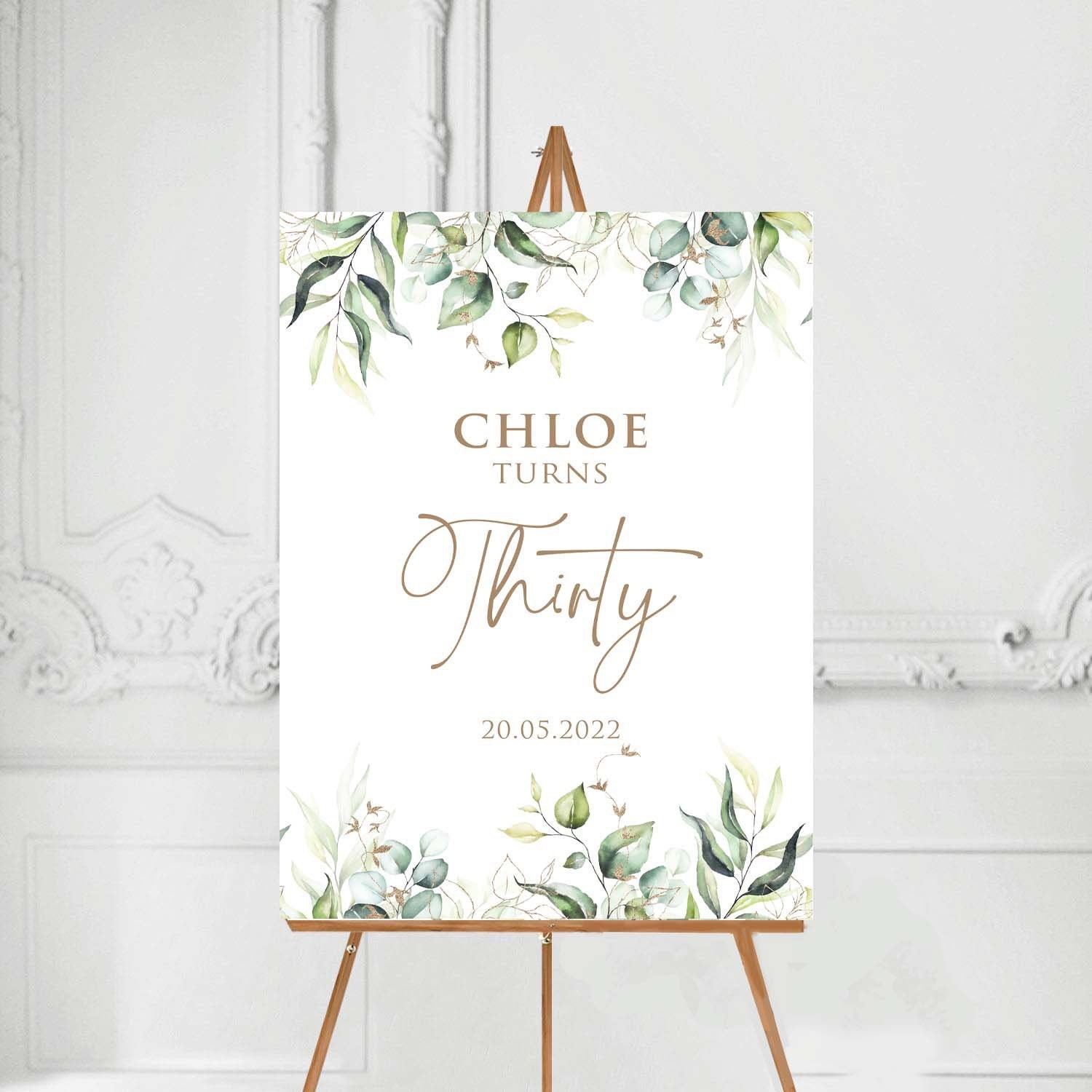 Birthday Party Celebration Welcome Sign Print Personalised - Etsy UK