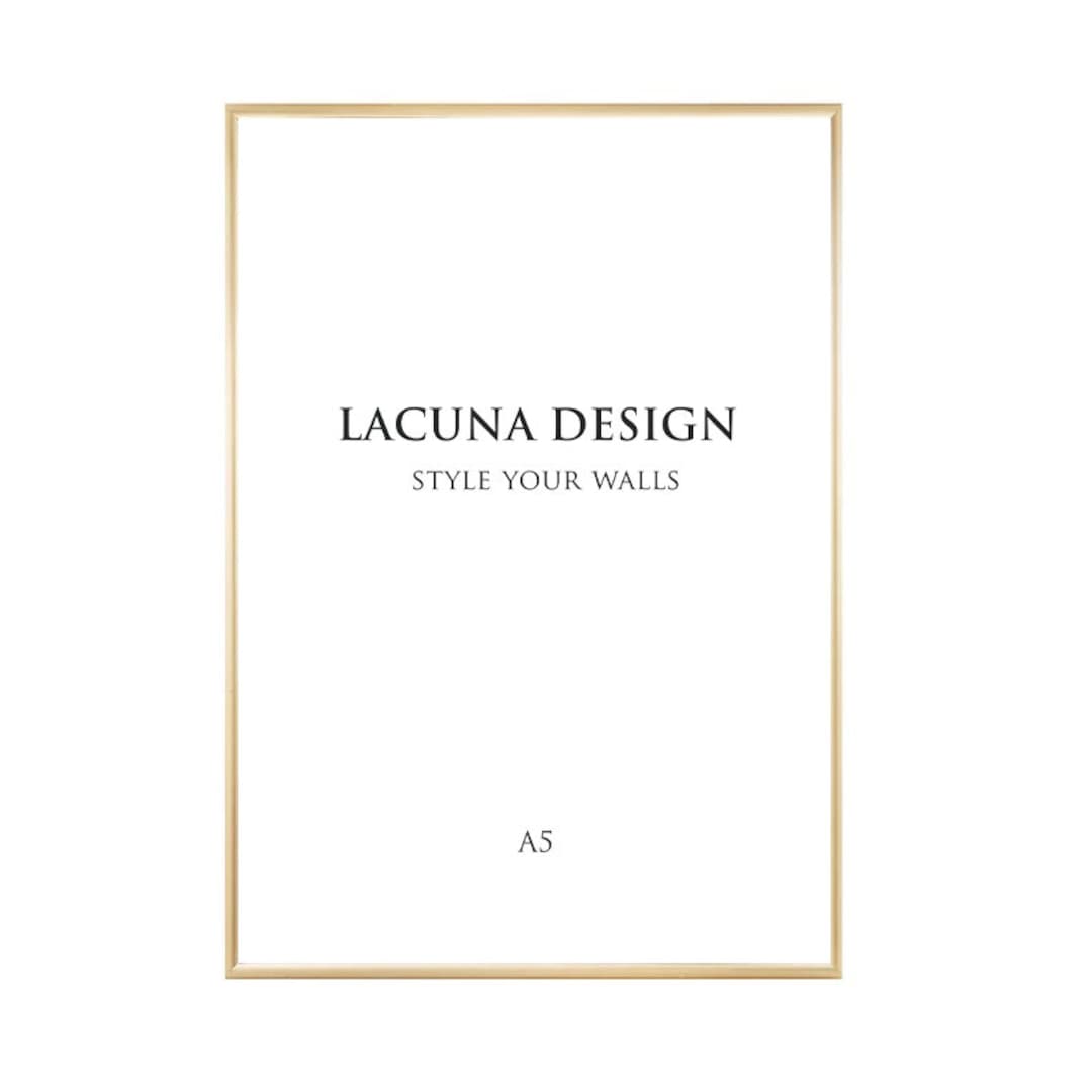 A5 Gold Aluminium Frame Gold Picture Frame Photo Frame - Etsy