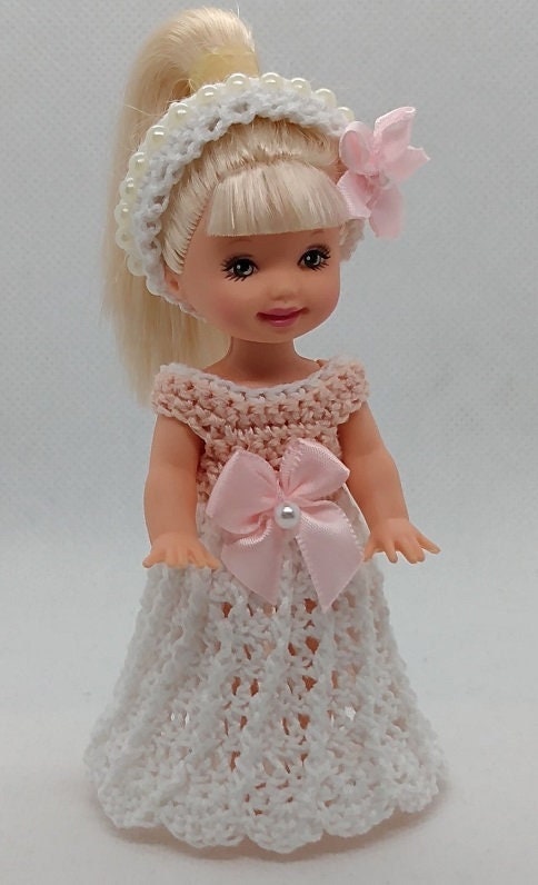 Handmade Thread Crochet Kelly Doll Barbie Family Dress for - Etsy